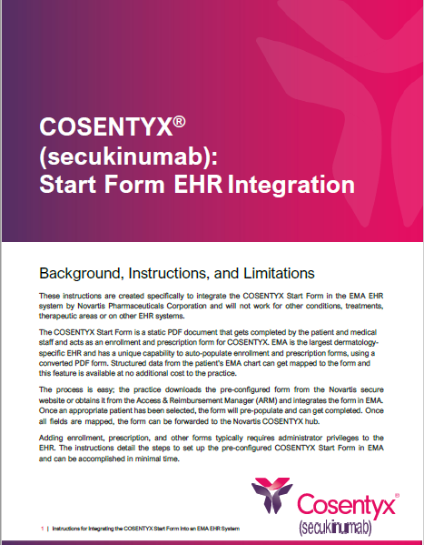 EMA Start Form Integration